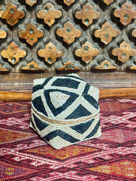 Square Beaded Balinese Offering Box