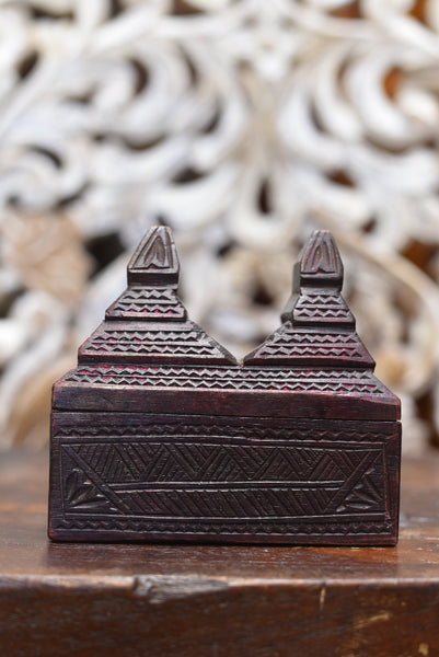 Vintage Tibetan Peaked Spice Box