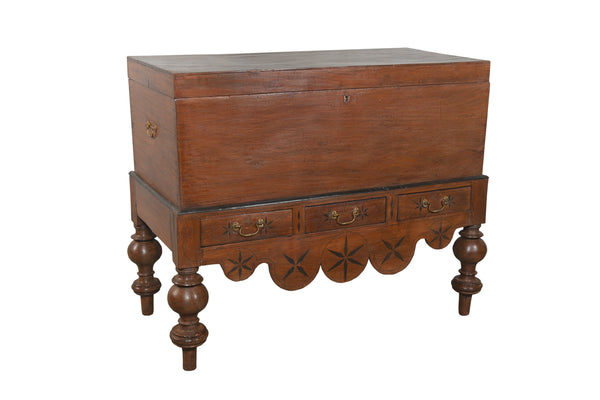 Vintage Teak Goa Box